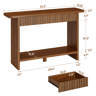 George Oliver Caya 51.2"W Console Table With 2 Fluted Drawers | Wayfair