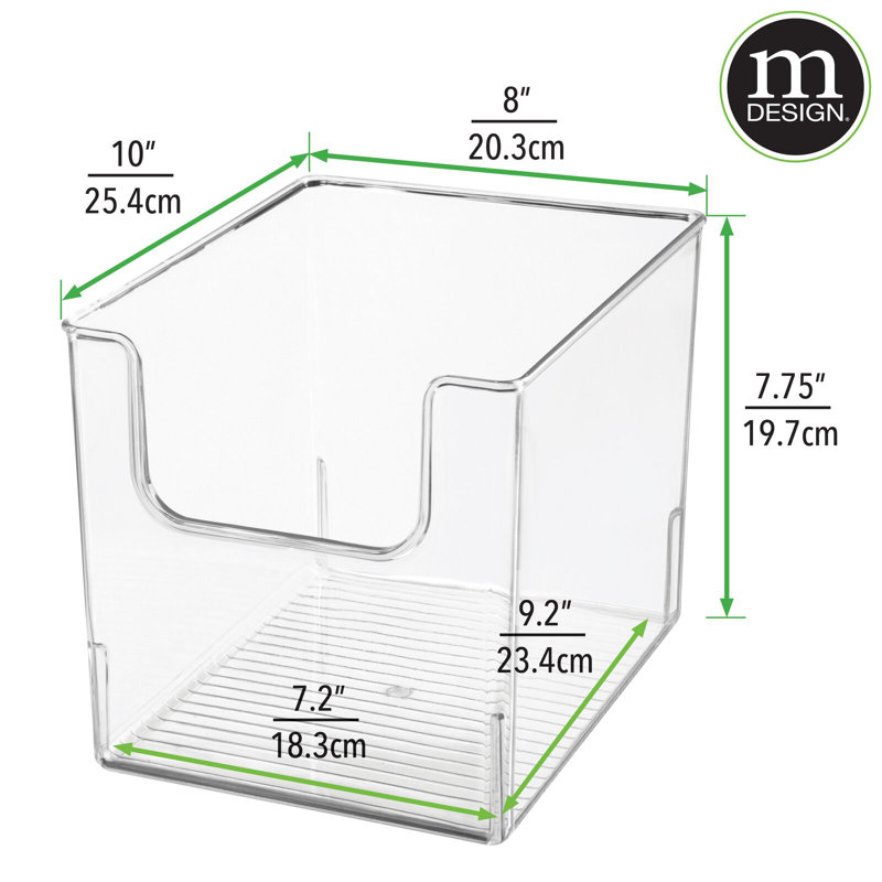 mDesign Storage Plastic Bin Set | Wayfair