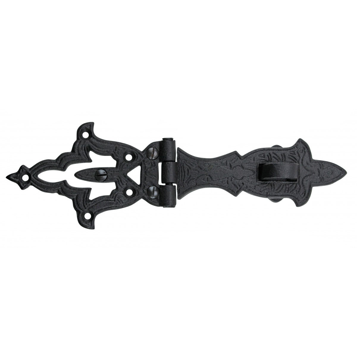 The Renovators Supply Inc. Black Iron Hasp Lock Rust Resistant Safety ...