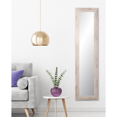 Gracie Oaks Collen Wood Rectangle Wall Mirror | Wayfair
