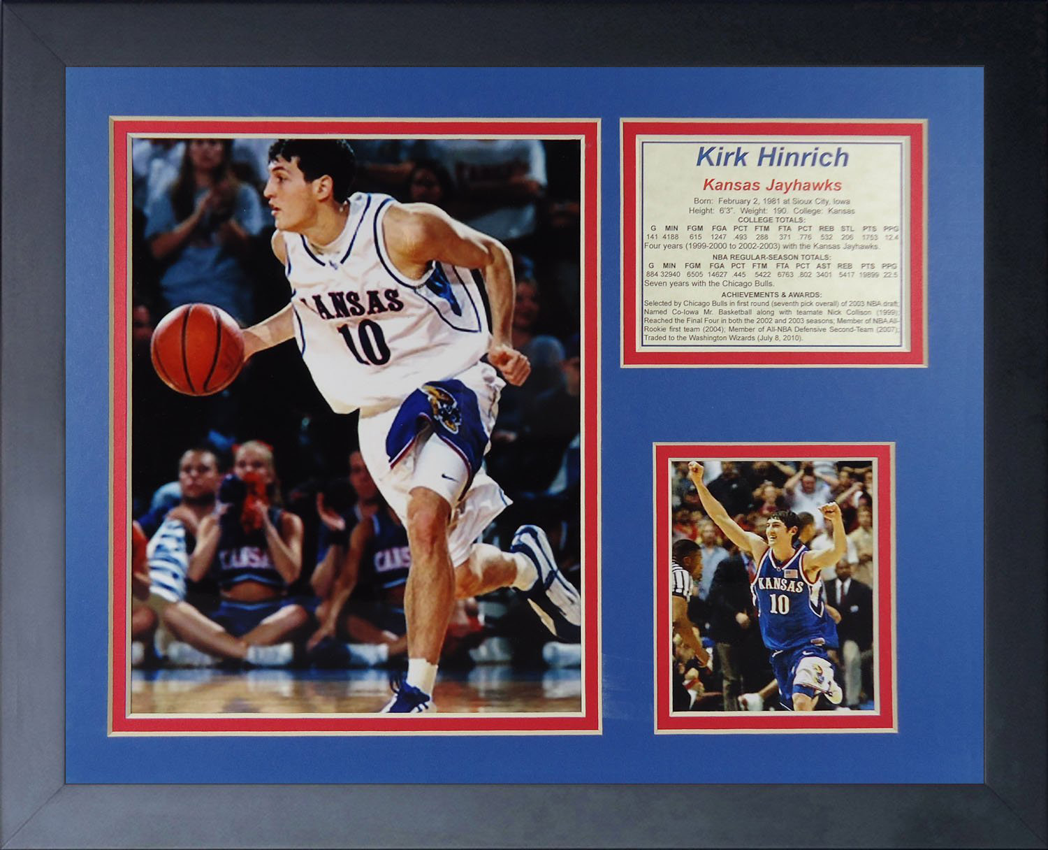 Legends Never Die 'Kirk Hinrich - Kansas Jayhawks' Framed Memorabilia ...