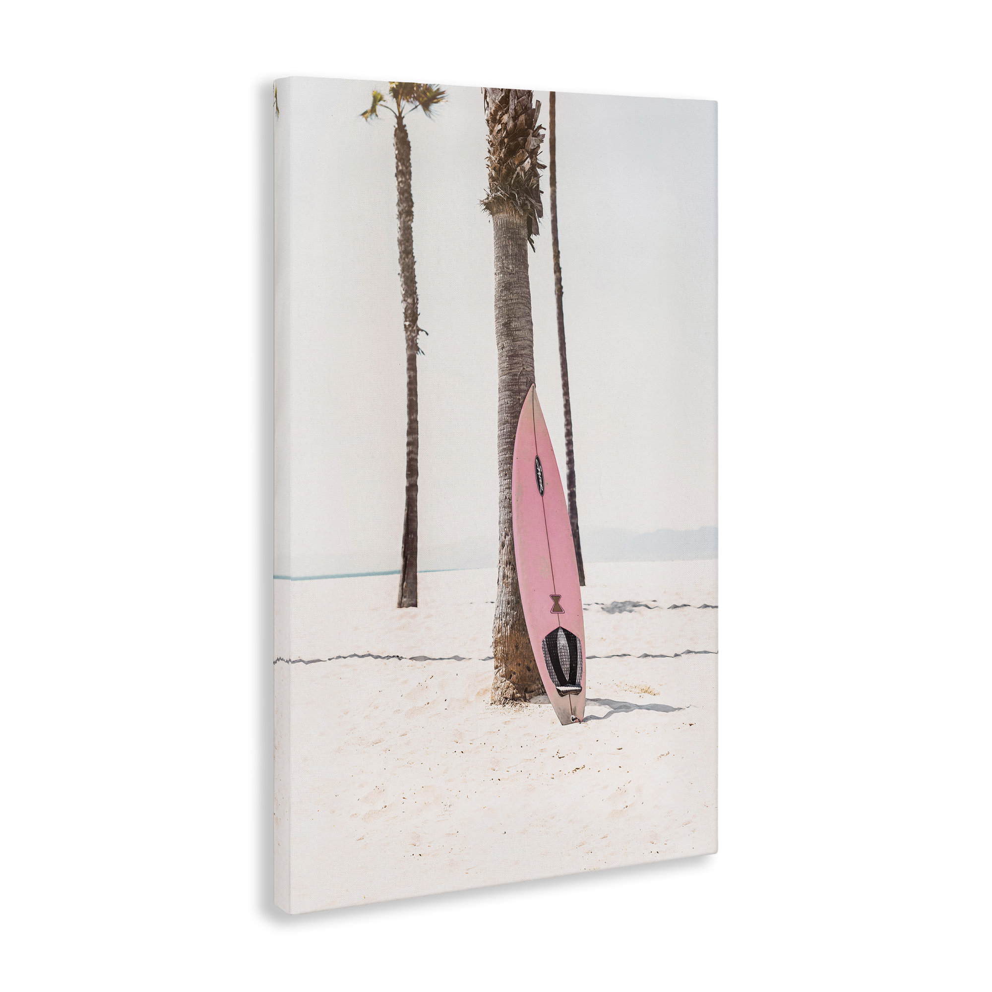 Highland Dunes Pink Surf Board Canvas Wall Art by Sisi and Seb ...