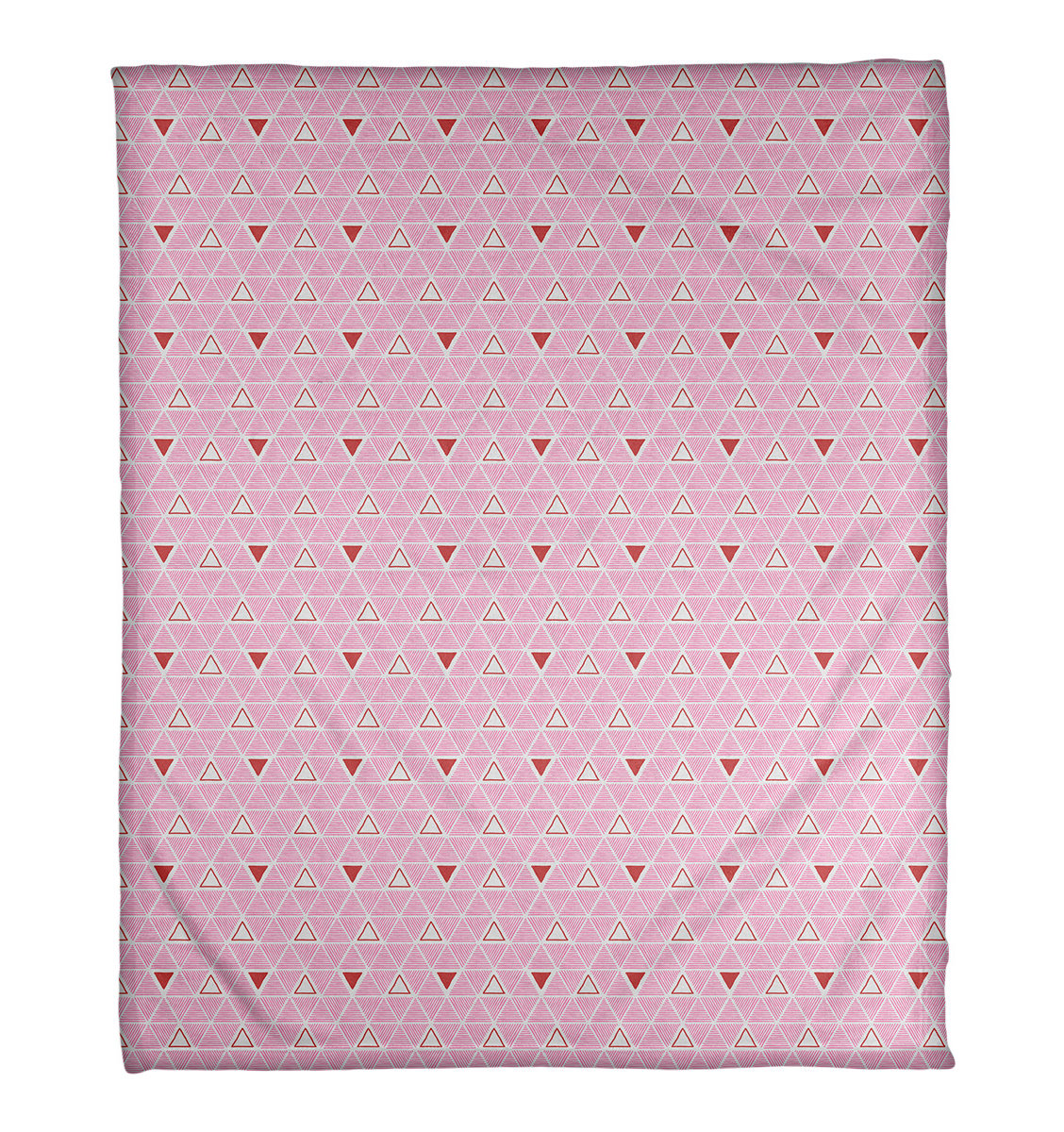 ArtVerse Hand-Drawn Triangles Fleece Throw | Wayfair