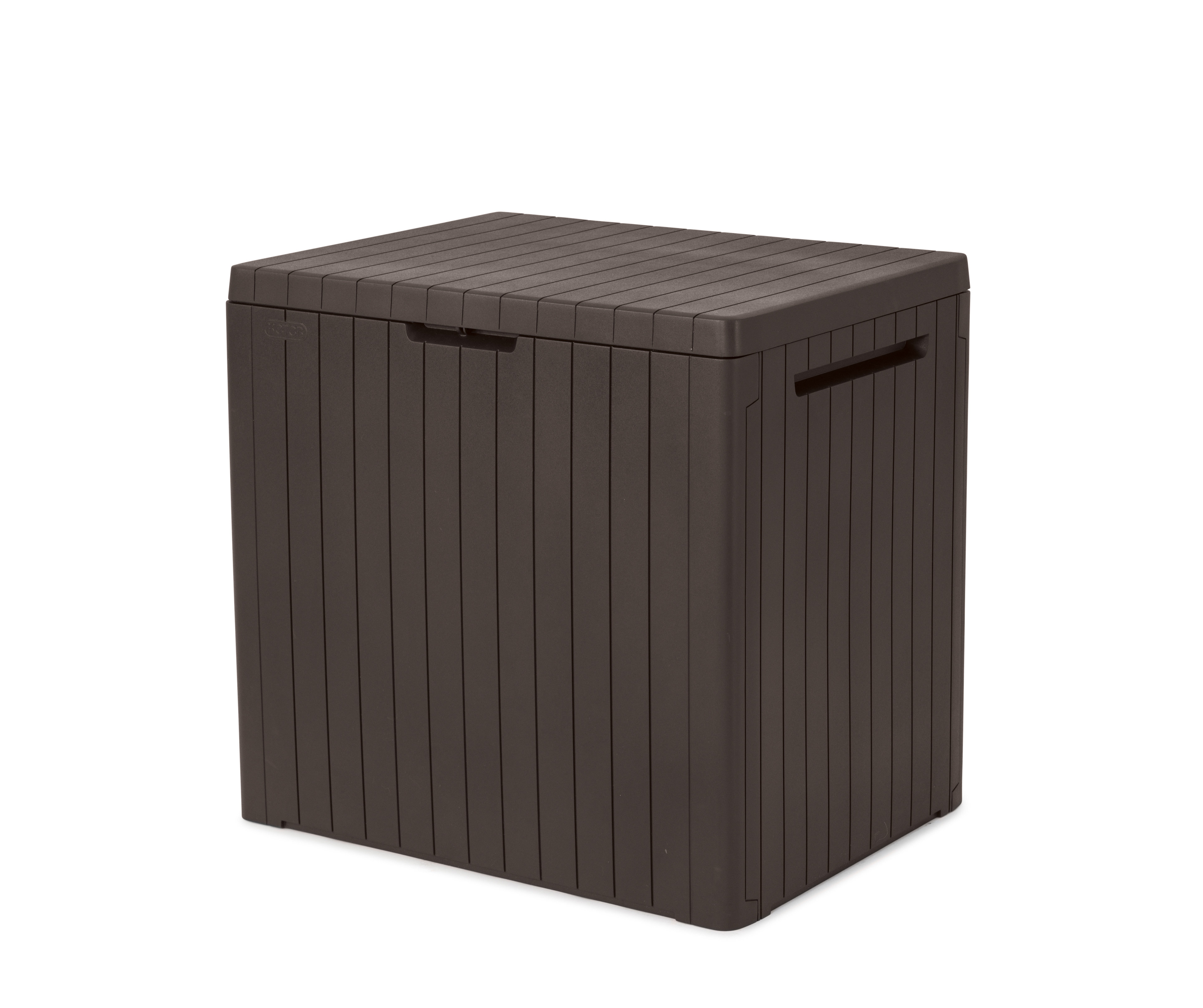 Keter City 30 Gallon Small Durable Resin Outdoor Storage and ...