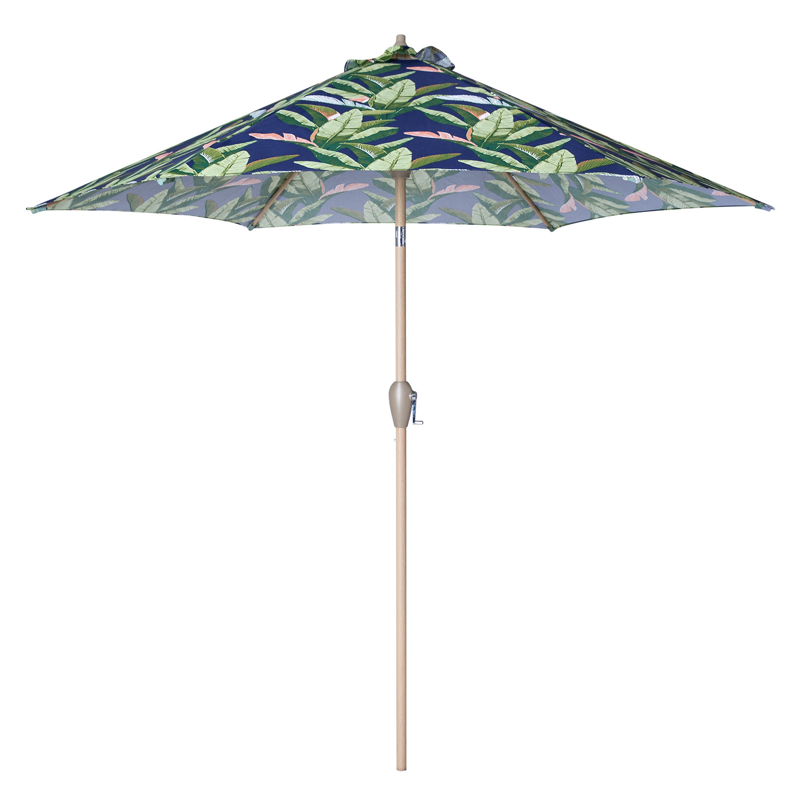 Latitude Run® Levonta 58.4'' Market Umbrella with Crank Lift Counter ...