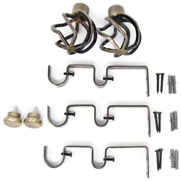 Darby Home Co Mikel Adjustable Double Curtain Rod & Reviews | Wayfair