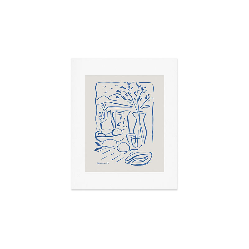 Deny Designs Dan Hobday Art Mediterranean View Art Print - Unframed ...