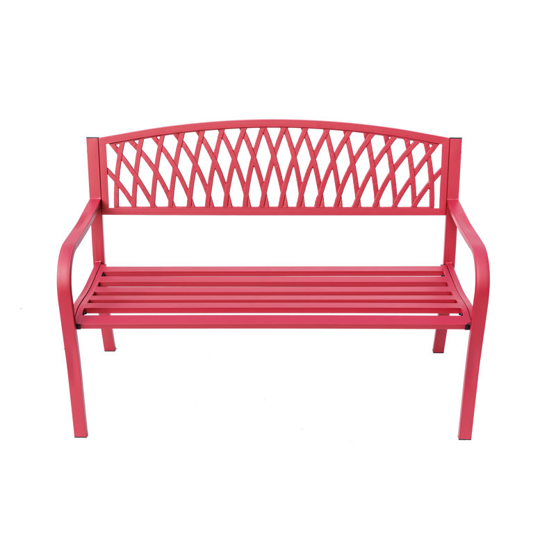 Hi-Line Gift Ltd. GARDEN BENCH Steel With Cast Iron Potting Bench ...