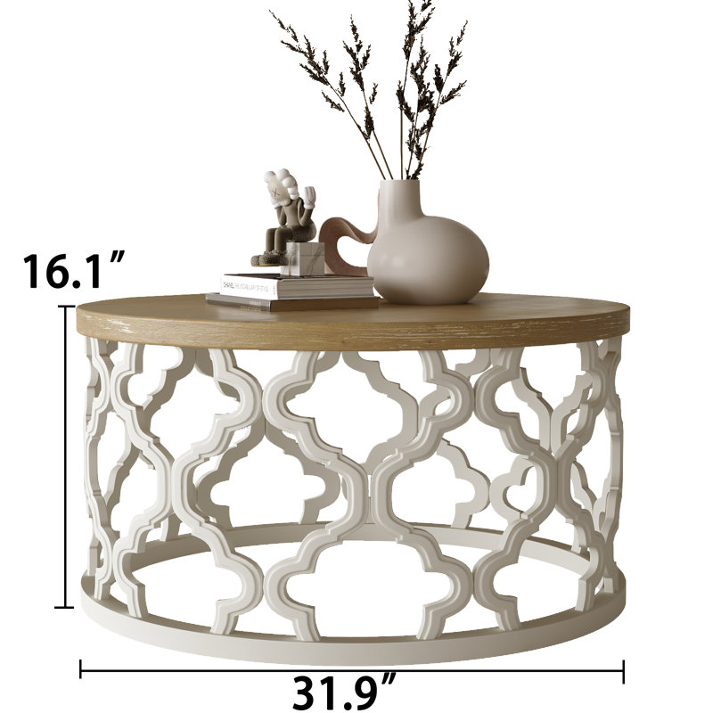 Ophelia & Co. French Country Round Coffee Table & Reviews | Wayfair