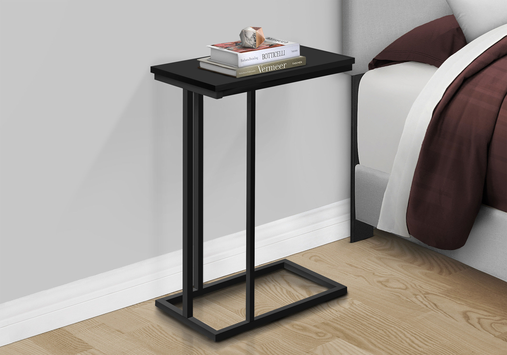 Ebern Designs Accent Table, C-Shaped, End, Side, Snack | Wayfair