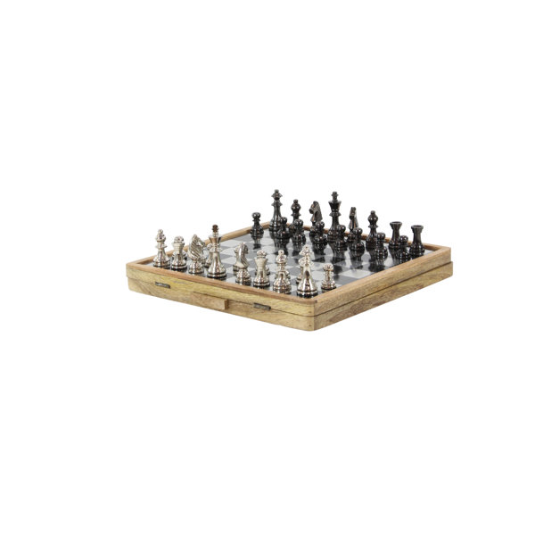 Alcott Hill® Flannagan Brown Chess Board Game & Reviews | Wayfair
