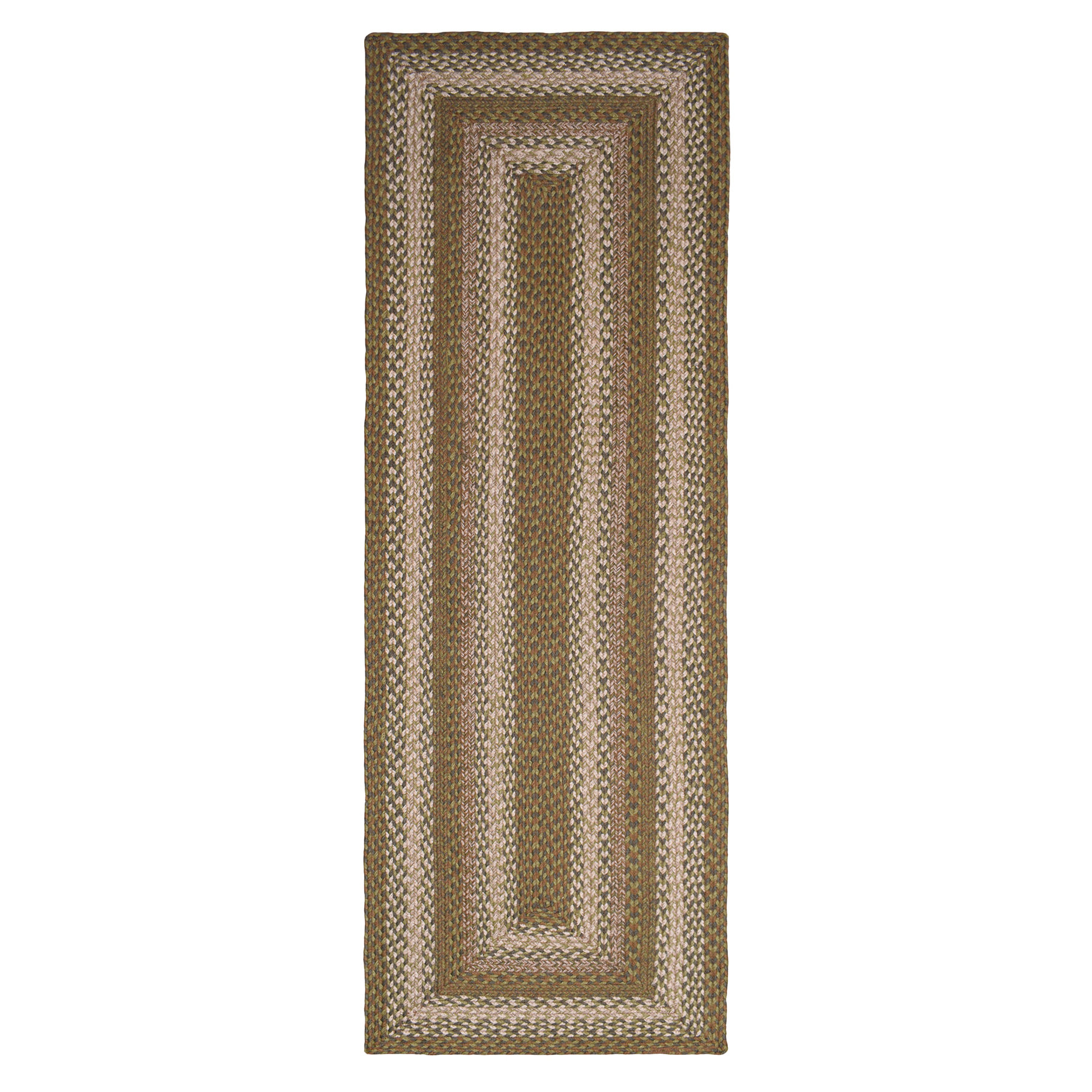 August Grove® Bryiana Farmhouse Braided Jute Green Area Rug & Reviews ...