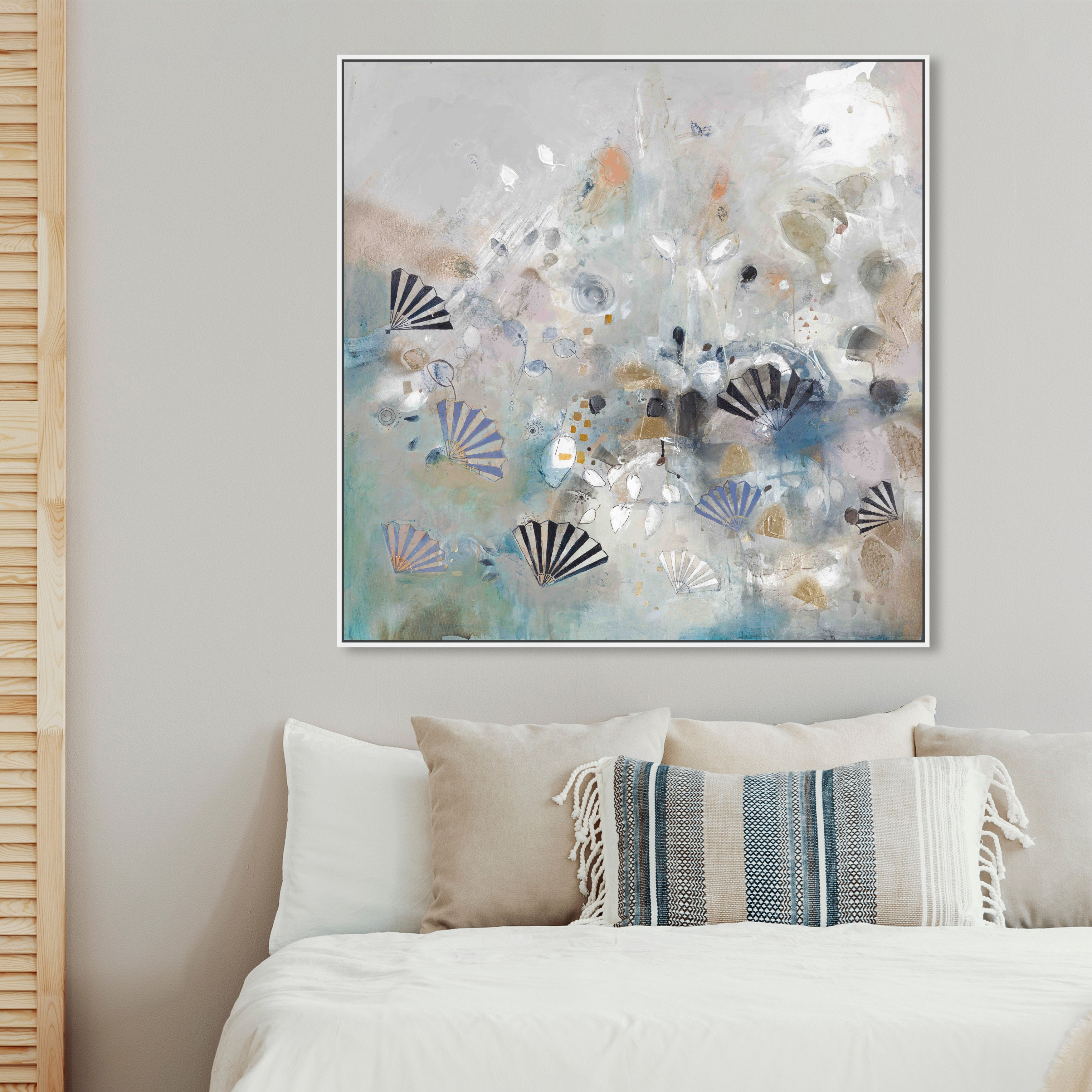 Oliver Gal Abstract 'Michaela Nessim -Fans' Flowers By Oliver Gal Wall ...