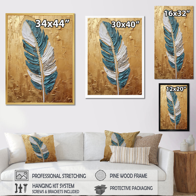 boho feather art