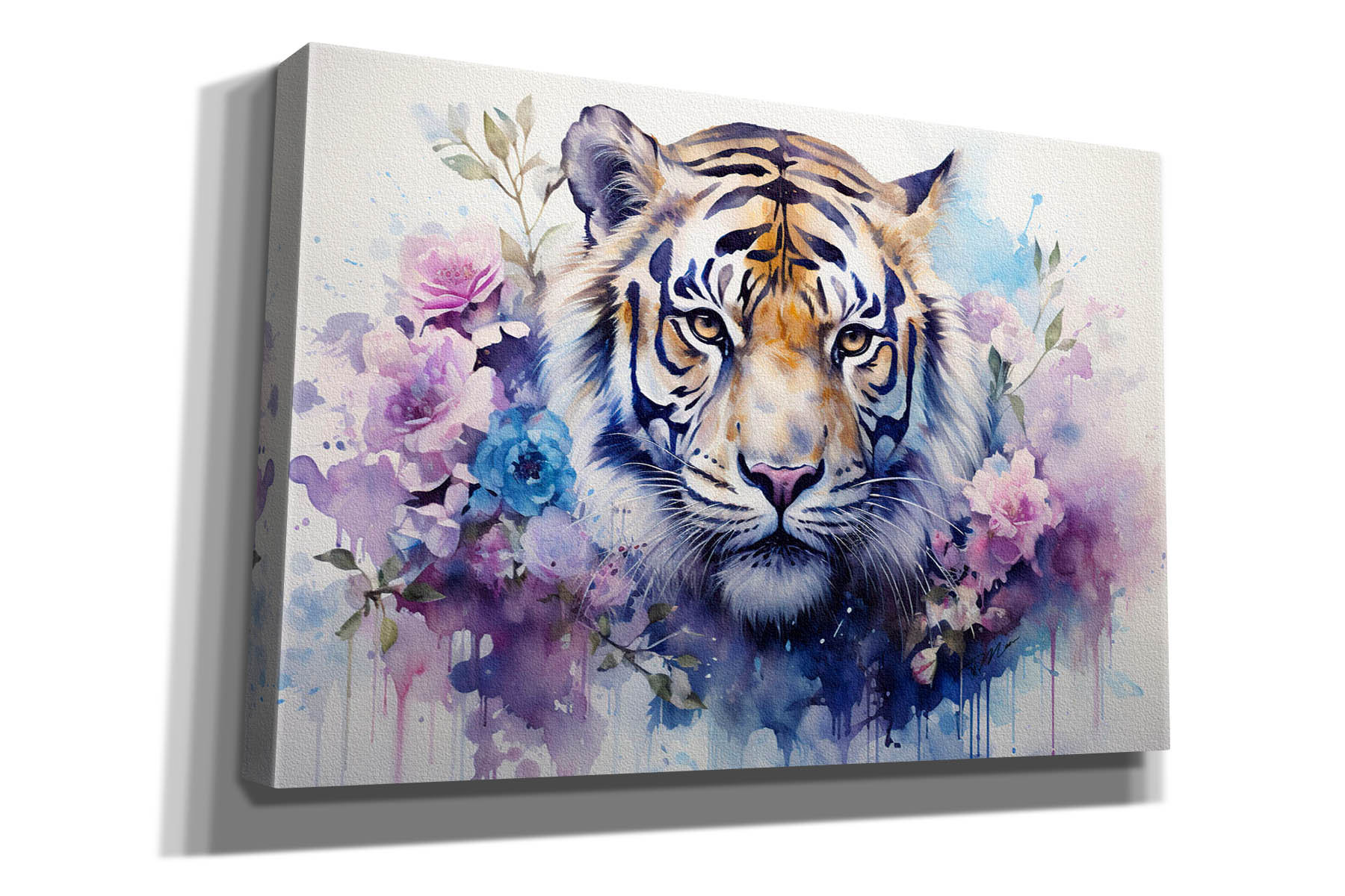 Epic Graffiti 'Wild Life Of Predators In Watercolor 5' by Momart Canvas ...