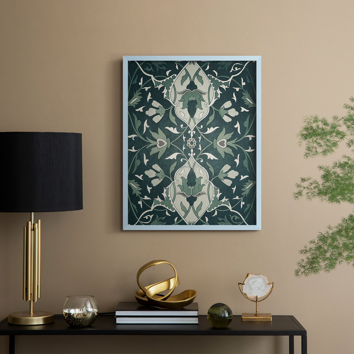 Lark Manor™ Vintage Abstract Print CXXIII Framed Print - Solid Wood ...