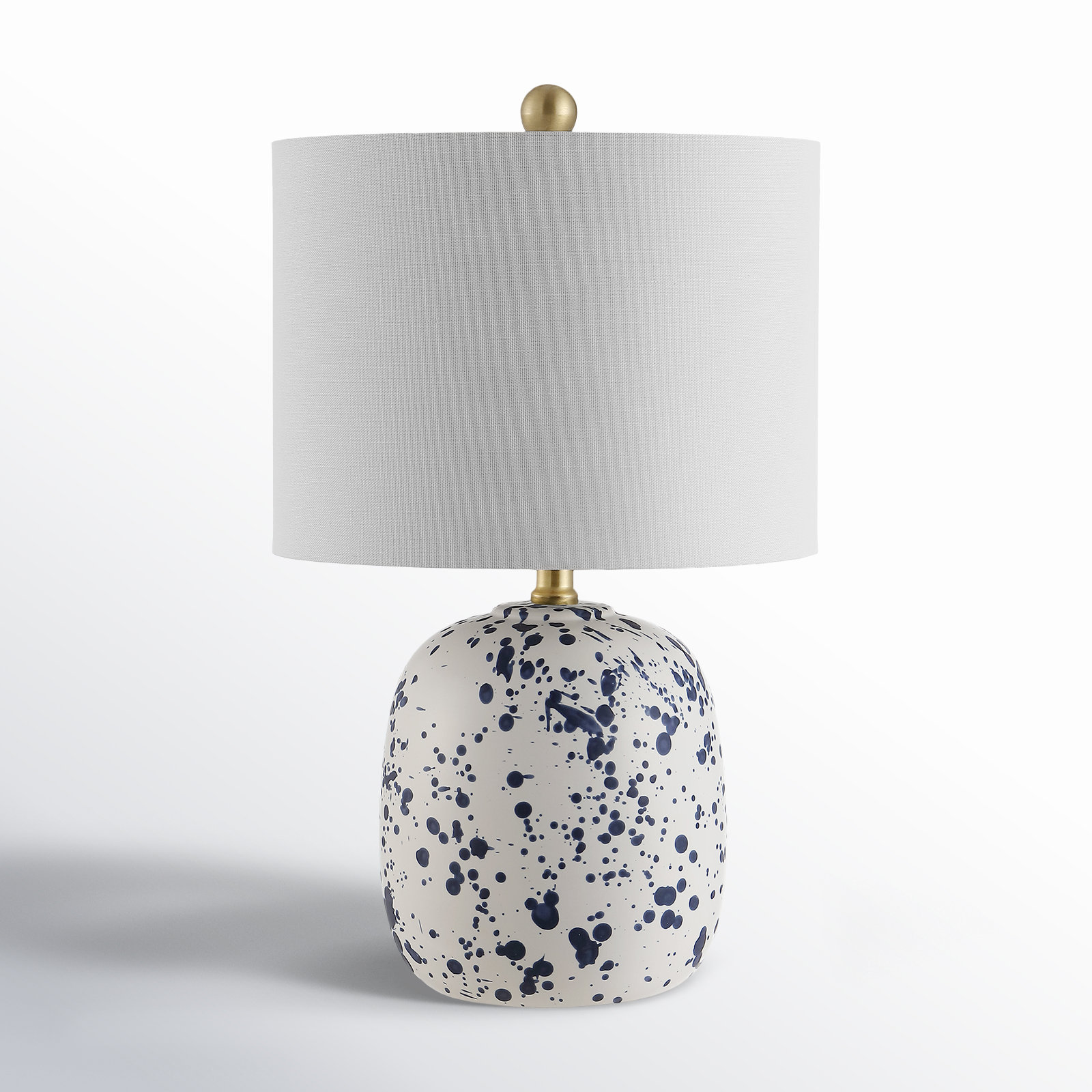 Birch Lane™ Odette 19.25" Ivory/Navy Standard Lamp & Reviews | Birch Lane