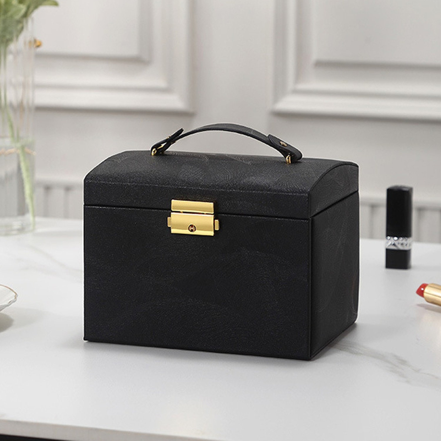 Mercer41 2 Layer Jewelry Storage Box For Necklaces Bracelets Rings ...