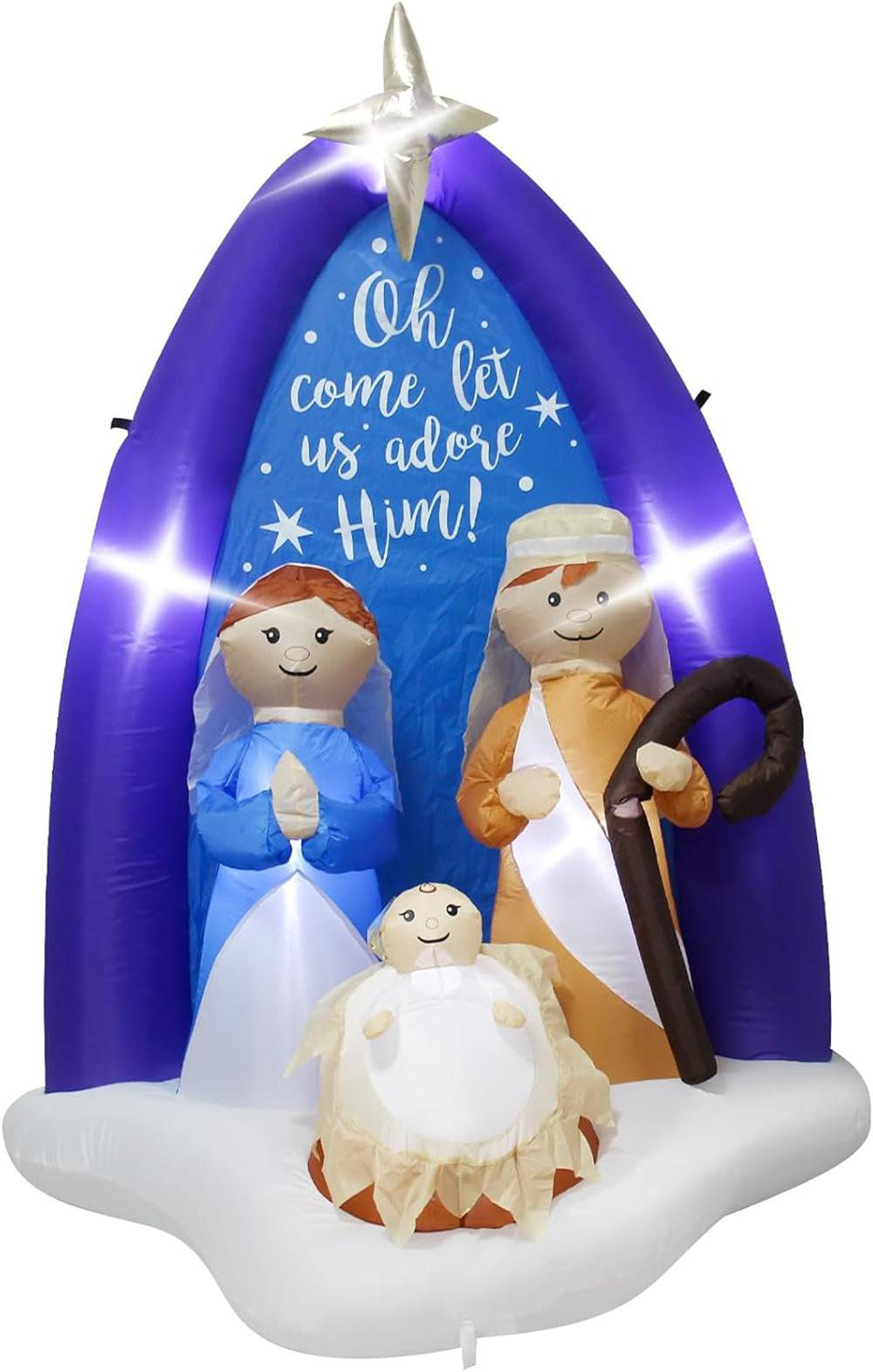 SIMLES 6Feet Inflatable Jesus Nativity Scene | Wayfair