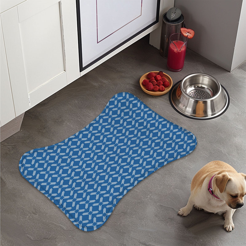 MentionedYou Blue Rouge - 1 Piece Bone Shape Feeding Mat | Wayfair