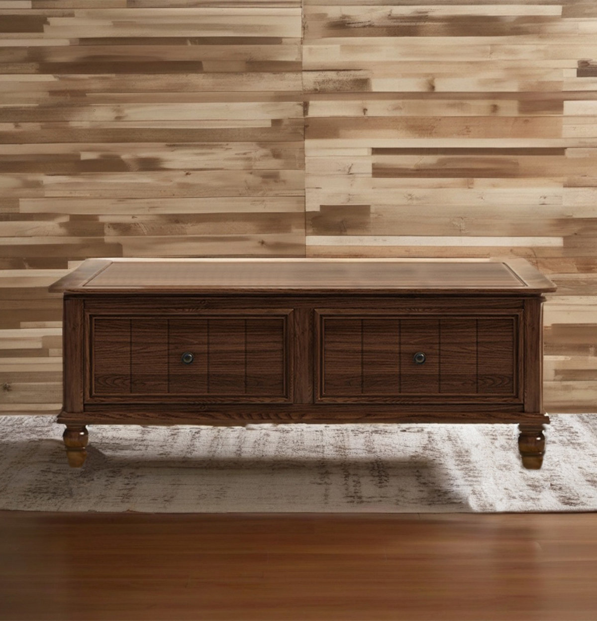 Stella Trek Solid wood vintage distressed coffee table | Wayfair