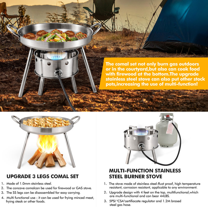 ARC Single Stainless Steel Burner Propane Cooking Kit - Wayfair Canada
