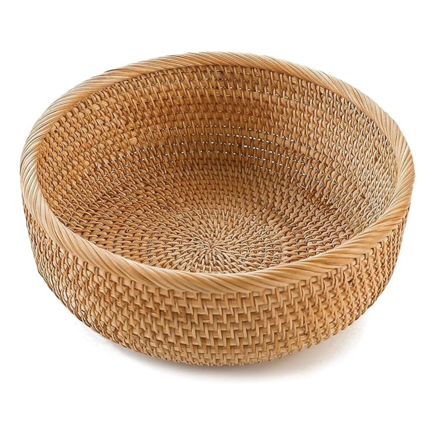 Bayou Breeze Handmade Rattan Baskets for Bread, Fruit & Storage | Wayfair