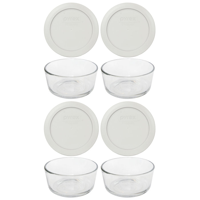 Pyrex 7200 Glass Bowls & 7200-PC Matching Lids & Reviews | Wayfair