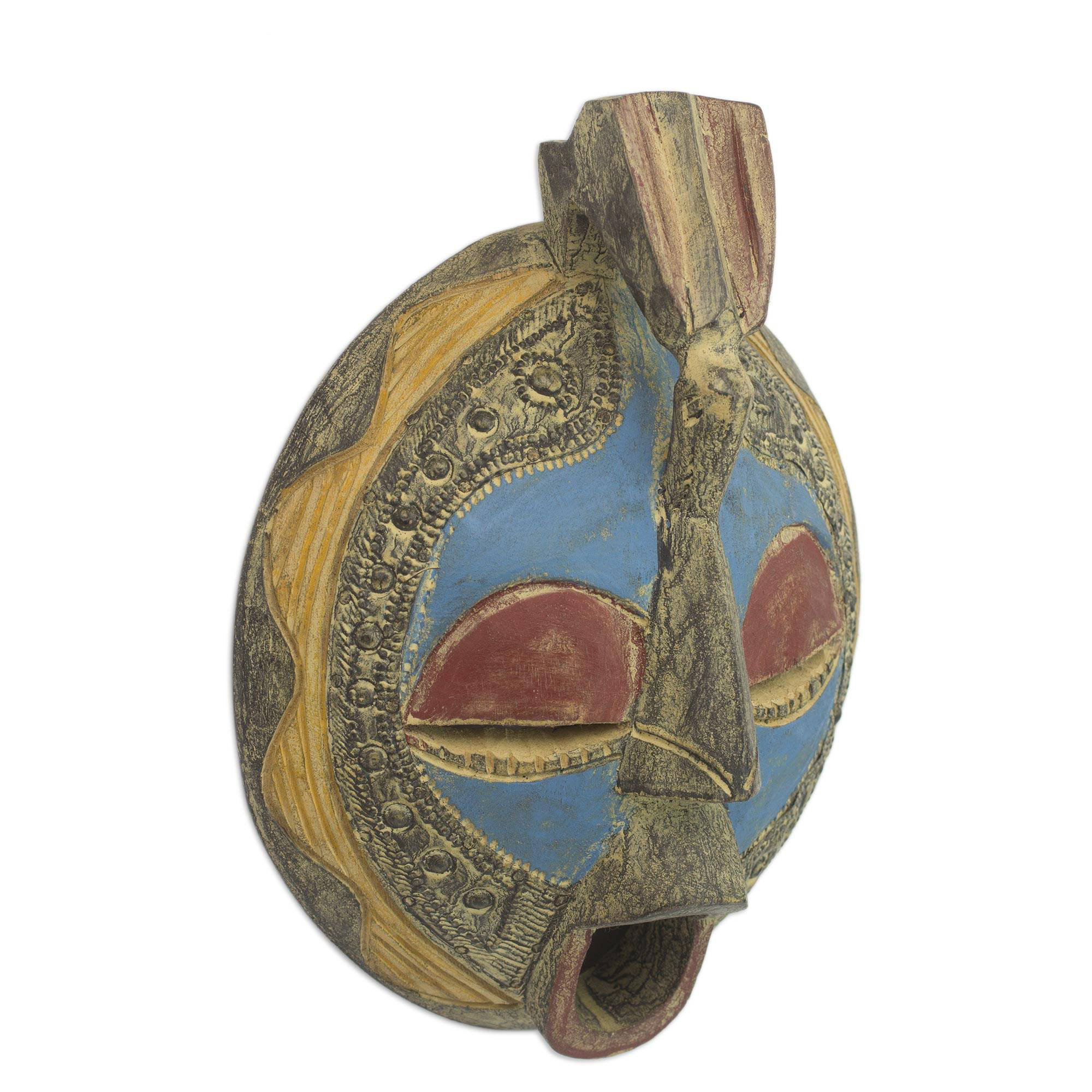 Bungalow Rose Patience Handmade Mask Wall Decor | Wayfair