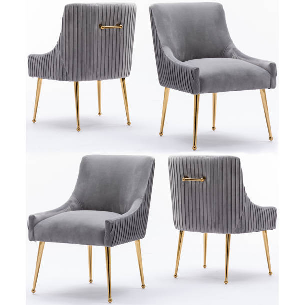 Everly Quinn Baudel Velvet Side Chair & Reviews | Wayfair