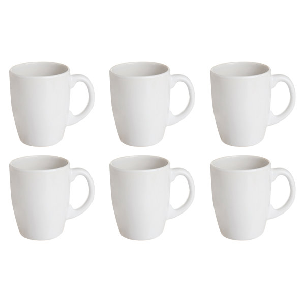 Excelsa SET MIT 6 WEISSEN BECHERN | Wayfair.de