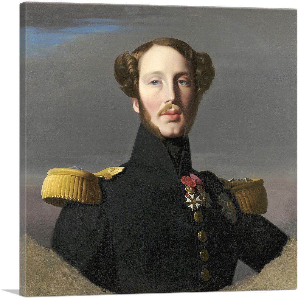 ARTCANVAS Portrait Of Ferdinand Philippe Duke Of Orleans 1844 On Canvas ...