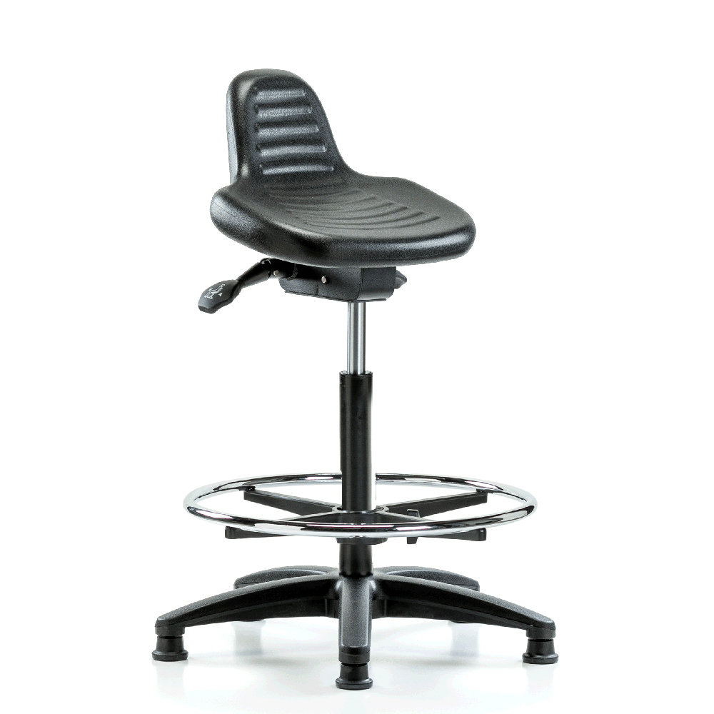 Perch Chairs & Stools PERCH Polyurethane Sit Stand with Foot Ring ...
