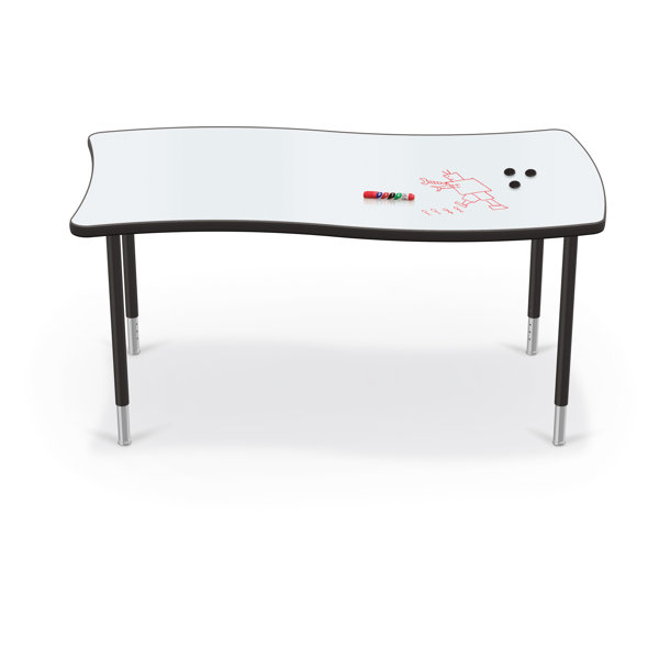 MooreCo Hierarchy Creator Activity Table Porcelain Steel Whiteboard ...