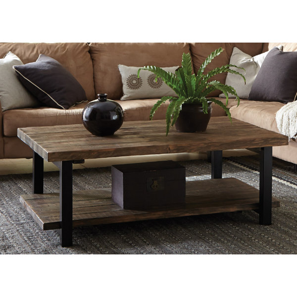 Mercury Row Angelina Solid Wood Coffee Table with Storage & Reviews ...