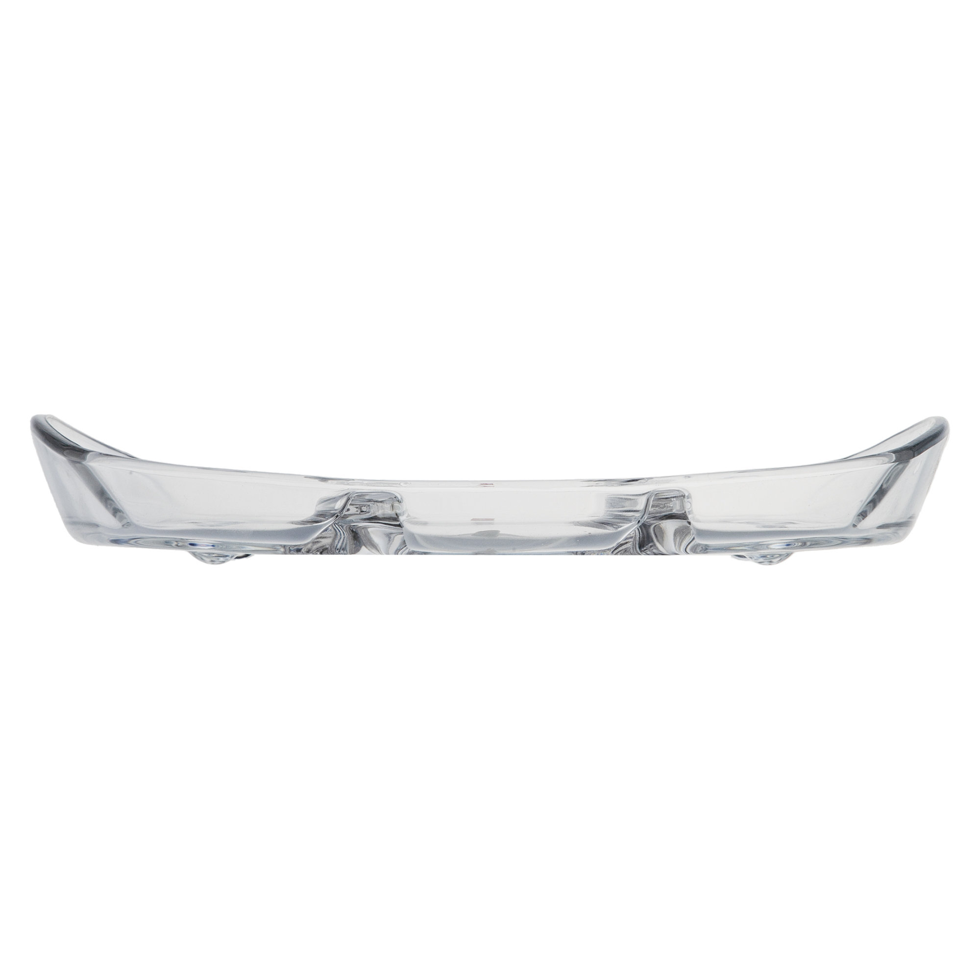 Wrought Studio™ Medico Oblong Glass Tray 3 Section | Wayfair