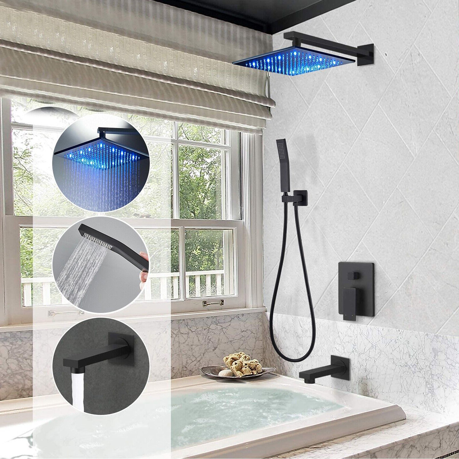 Augusts Pressure-Balanced (Temperature and Volume) Shower Faucet with ...