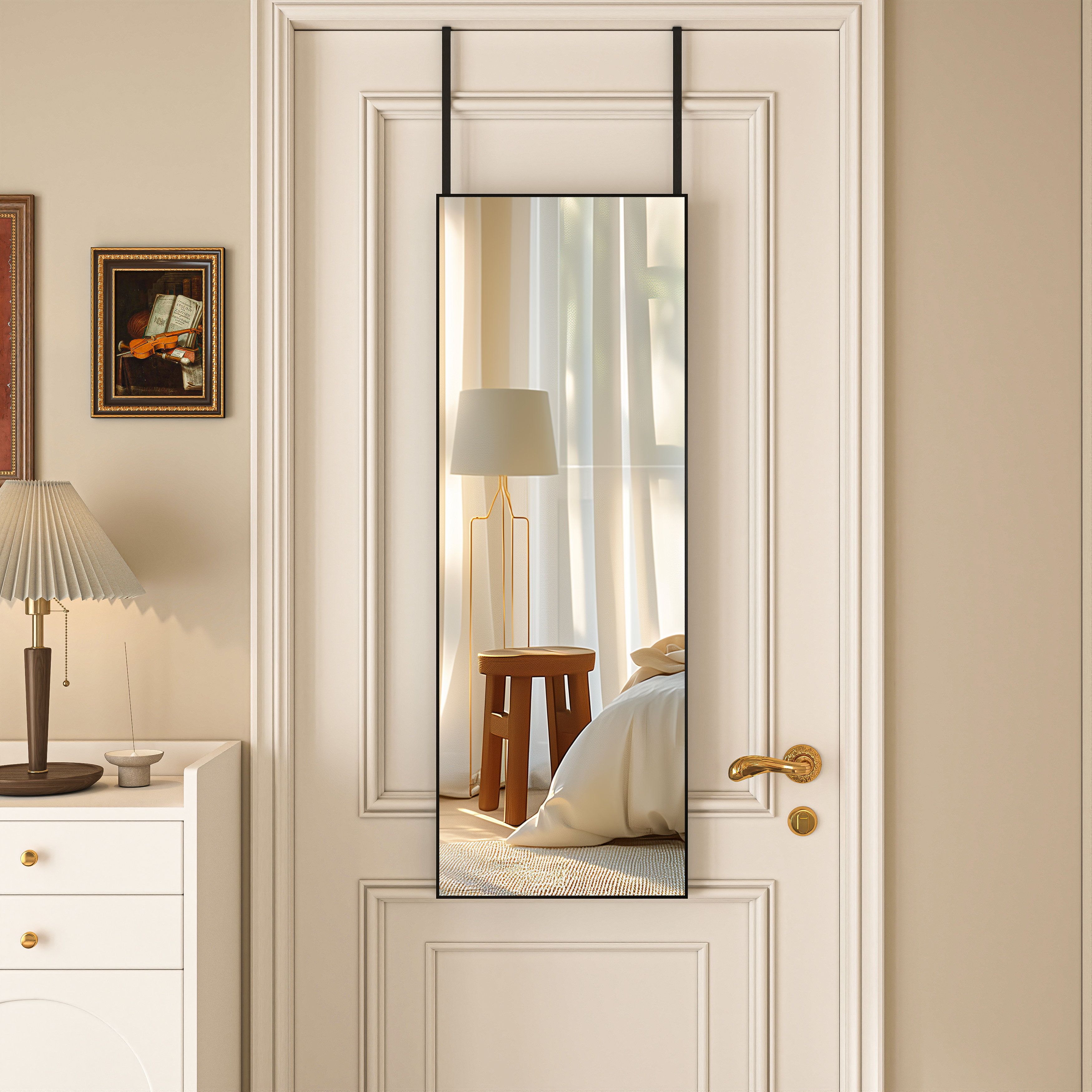 Ebern Designs Door Mirror, Full Length Over The Door Hanging Mirror ...