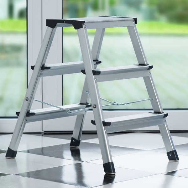 Hailo L 90 Aluminium Folding Step Stool | Wayfair.ie