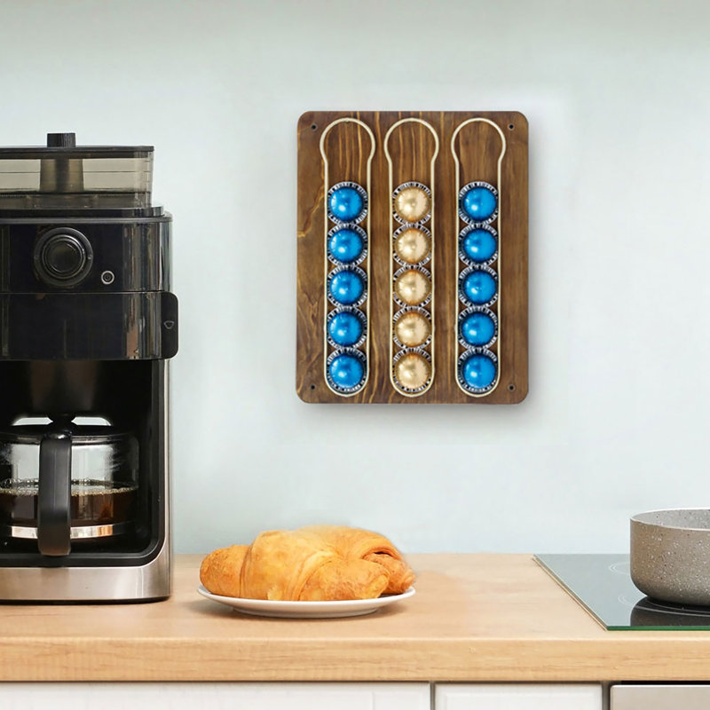 MyGift Wall Mounted Nespresso Vertuoline Capsule Pod Organizer | Wayfair