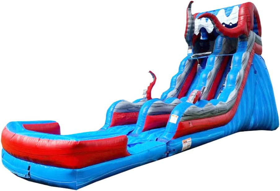 JumpOrange 19 FT Ocean Battle Commercial Grade Water Slide with Pool ...