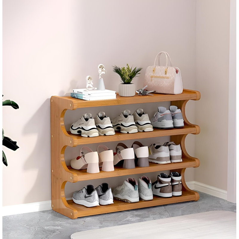 Rebrilliant U-Shaped Simple Shoe Rack, Multi-Layer Storage | Wayfair