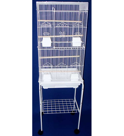 YML Tall Square Top Small Bird Cage with Stand | Wayfair