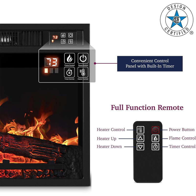 Ivy Bronx Raegyn 71.5'' W Electric Fireplace & Reviews - Wayfair Canada