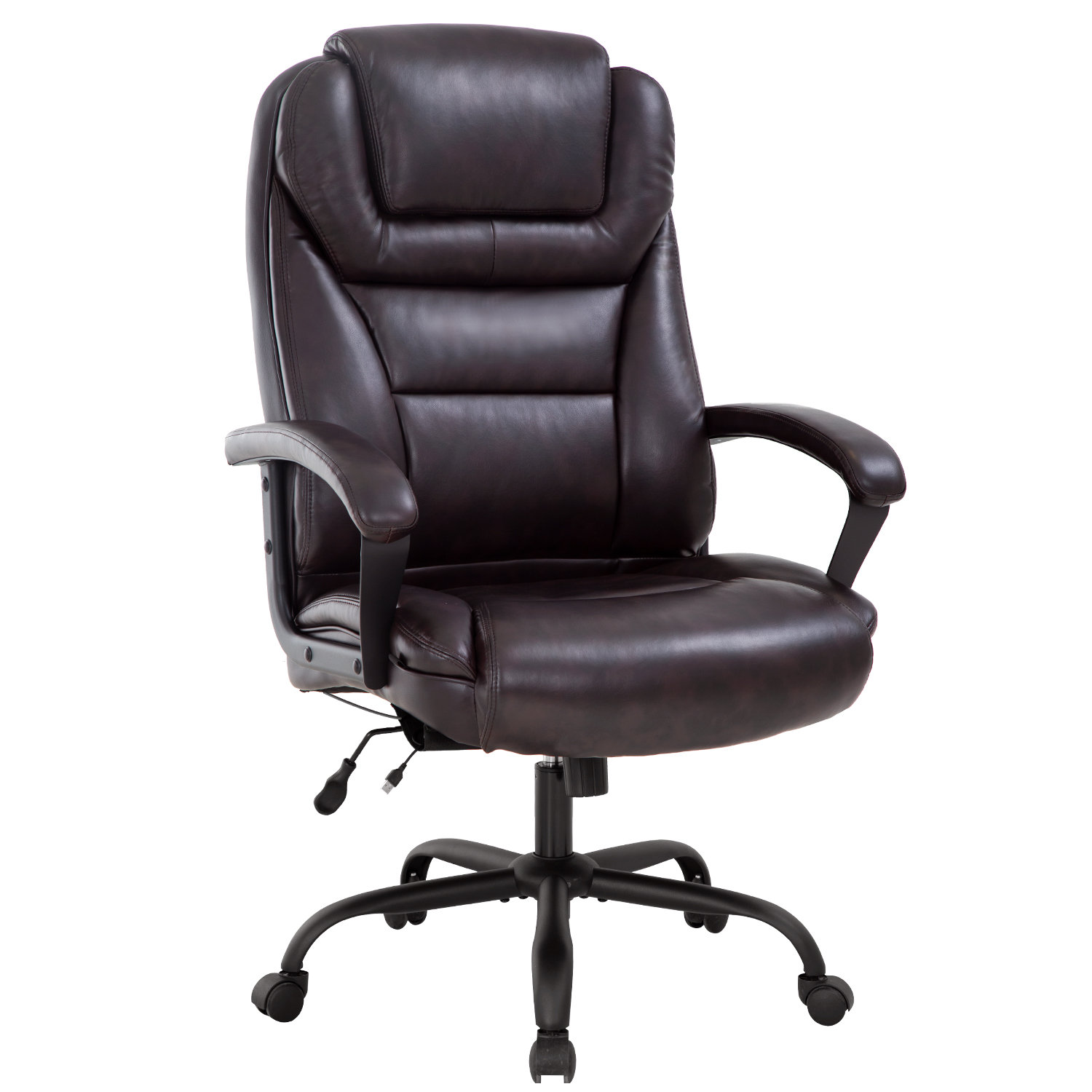 Latitude Run® Big And Tall Office Chair 500Lbs Wide Seat Ergonomic Desk ...