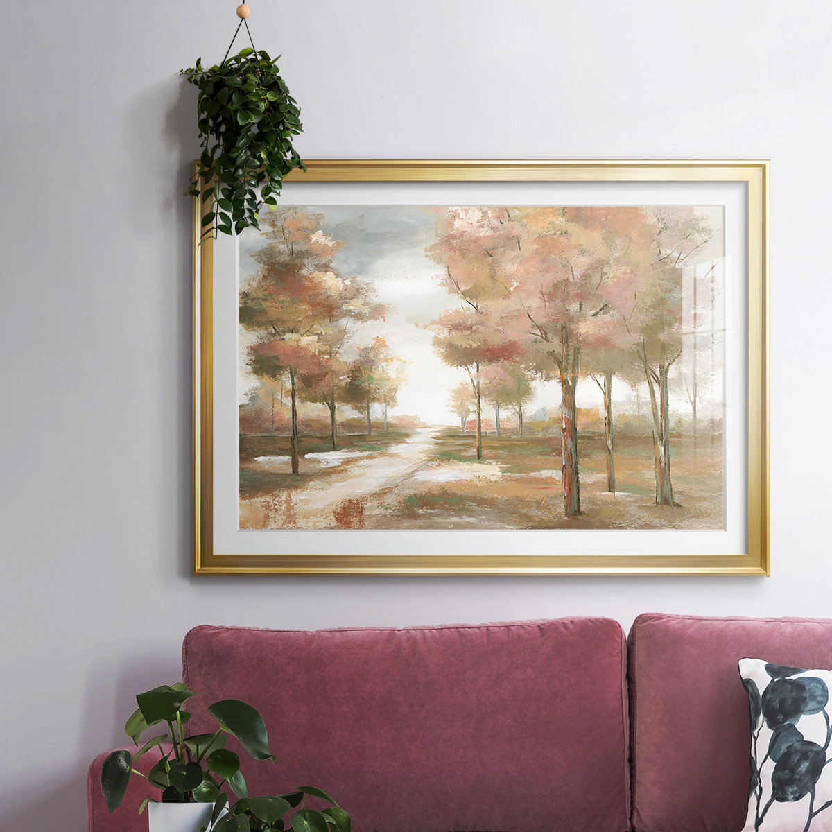 Winston Porter Pastel Park-FramedFramed Print W Beveled Matt and Glass ...