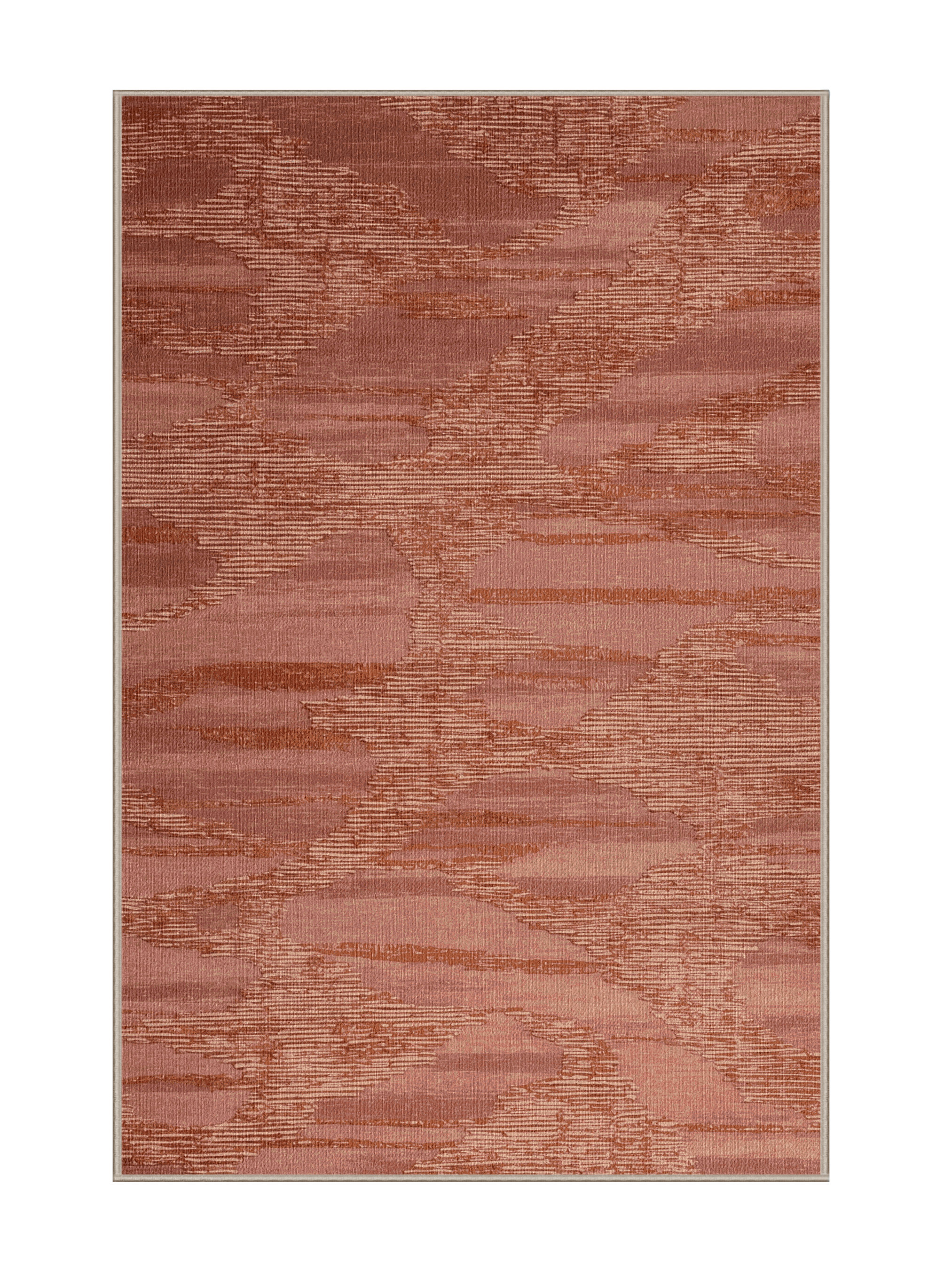 Wildon Home® Machine Washable Abstract Brown Area Rug | Wayfair