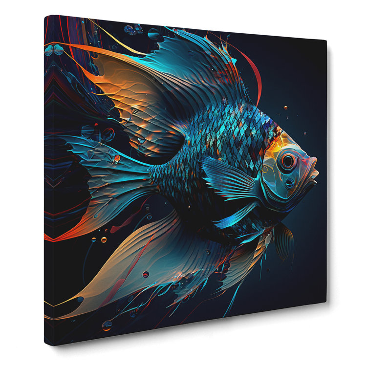 House of Hampton Fish Abstract Art No.1 | Wayfair.co.uk