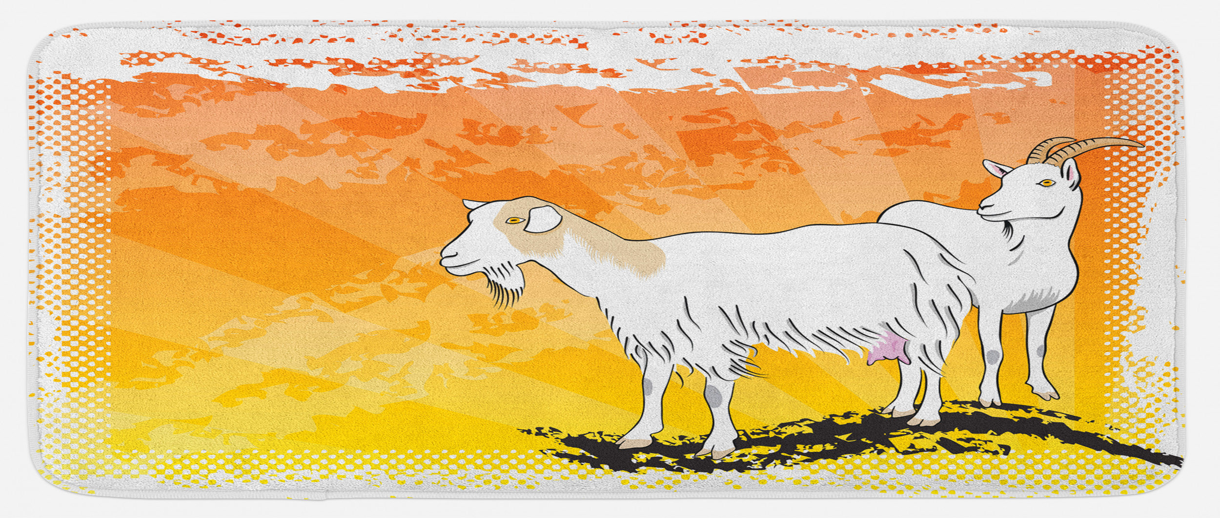 East Urban Home Goat Kitchen Mat | Wayfair