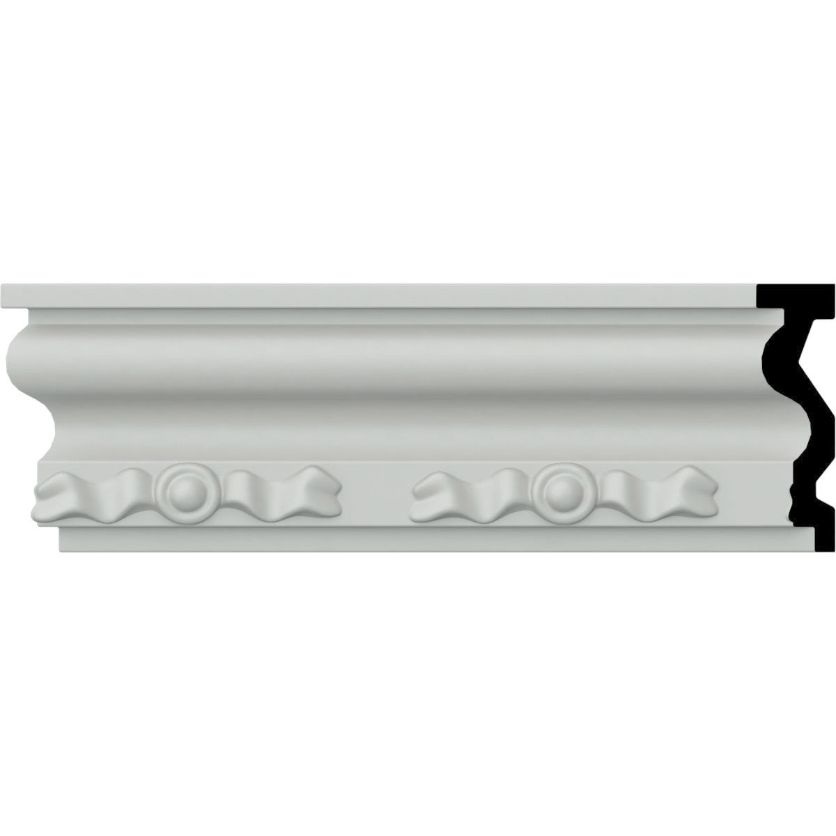 Ekena Millwork 3 3/8"H x 1"P x 94 1/2"L Finley Chair Rail | Wayfair